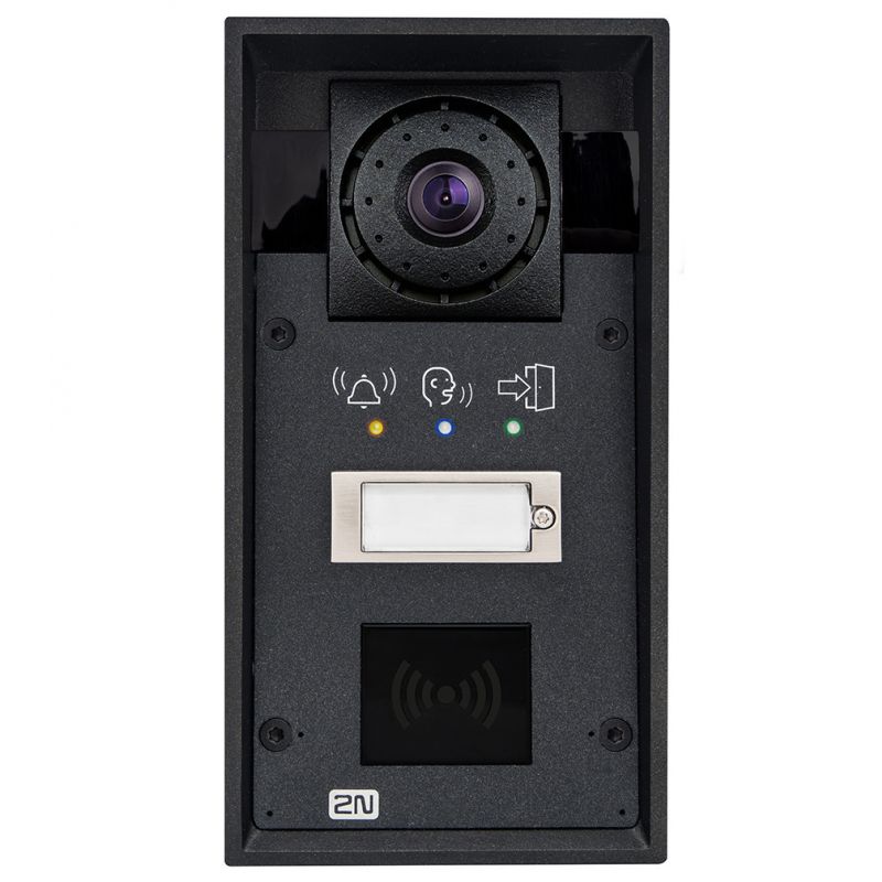 2N Helios IP Force Outdoor Intercom with Wide-angle HD Camera, 1 Button ...