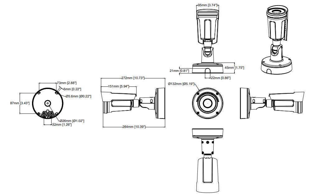 Axis Q1952-E 640x480 Resolution Thermal Bullet Network Camera