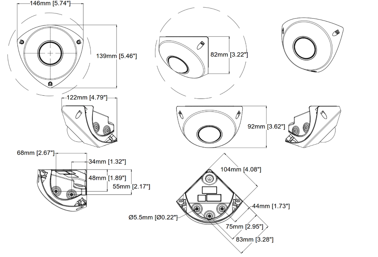 Axis P9106-V 3MP Corner Mount Camera 01620-001