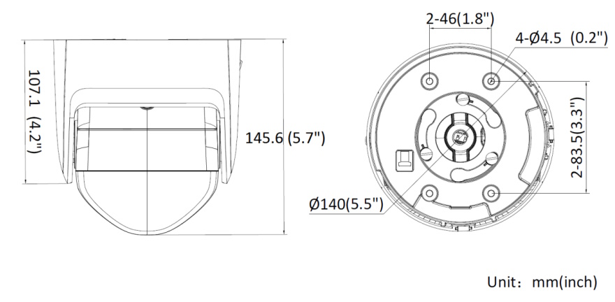 Hikvision DS-2CD2366G2P-ISU/SL 6MP Panoramic AcuSense Fixed Turret ...