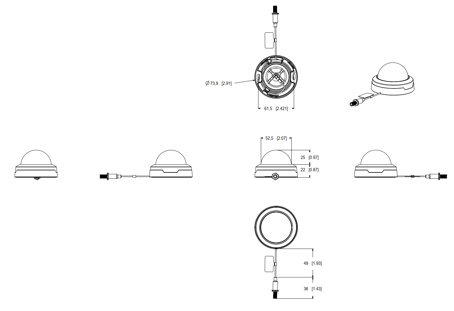 Axis F4108 Dome Sensor