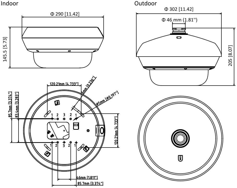 Hikvision DS-2CD6D24FWD-IZHS 4-Directional Multisensor Network Camera